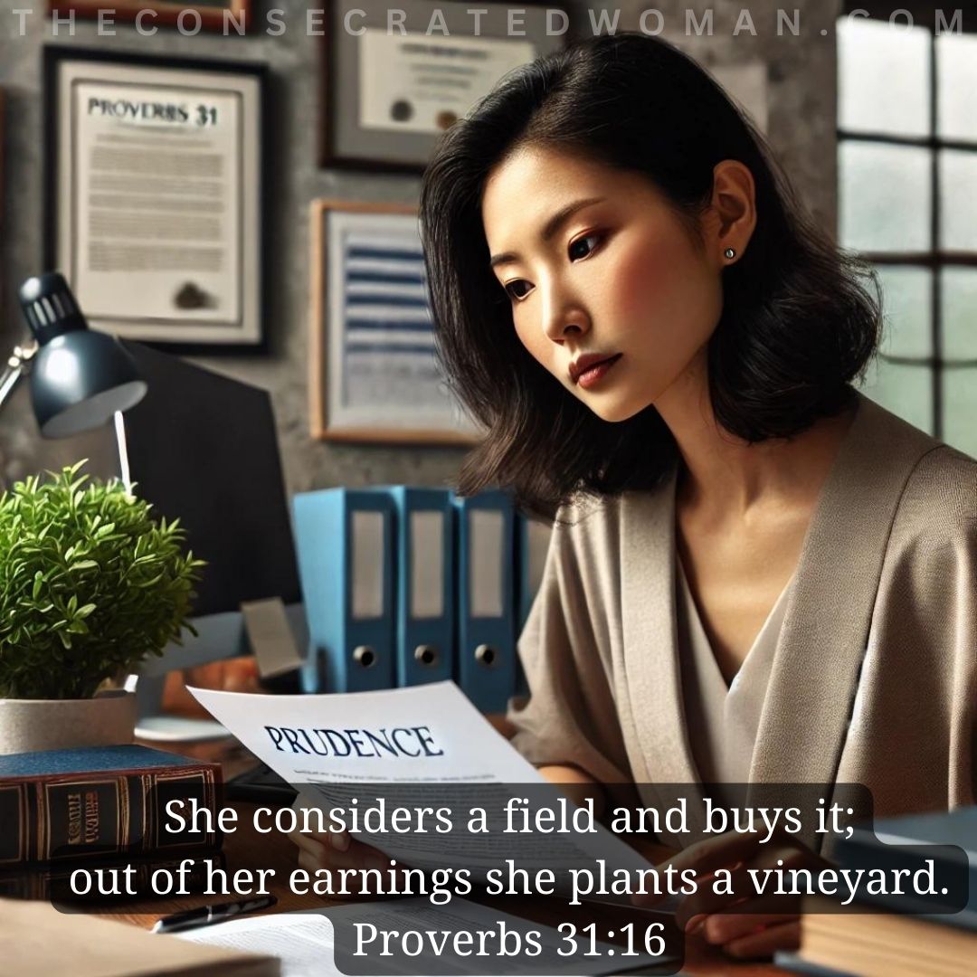 The Proverbs 31 Woman: Prudence | CONSECRATED TO GOD
