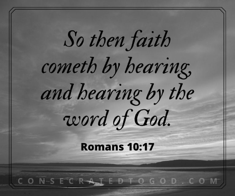Hearing from God | CONSECRATED TO GOD