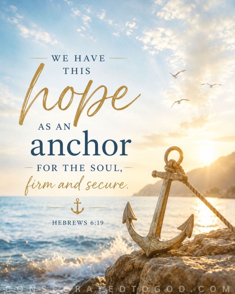 Anchored in Jesus Christ | CONSECRATED TO GOD